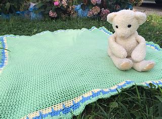 Ravelry Gentle Waves Baby Blanket Pattern By Paige Darling Shipley