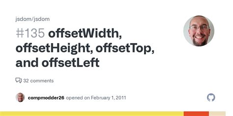 Offsetwidth Offsetheight Offsettop And Offsetleft · Issue 135