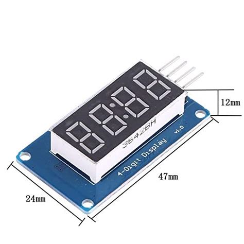 Tm1637 4 Bits Digital Tube Led Display Module With Clock Display Arduino Compatible 7 Seven