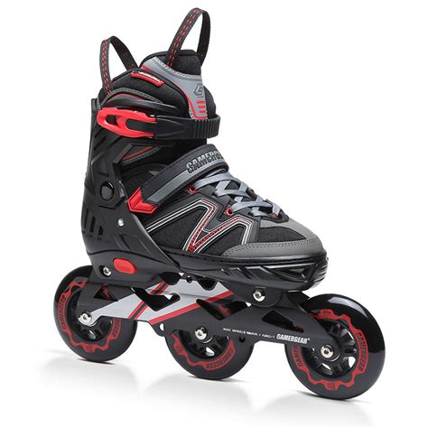 3 Big Wheels Semi Soft Adjustable Professional Inline Skate (SS-201A-1 ...