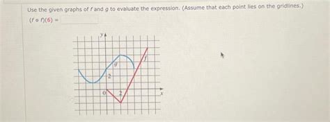 solved use the given graphs of f and g to evaluate the