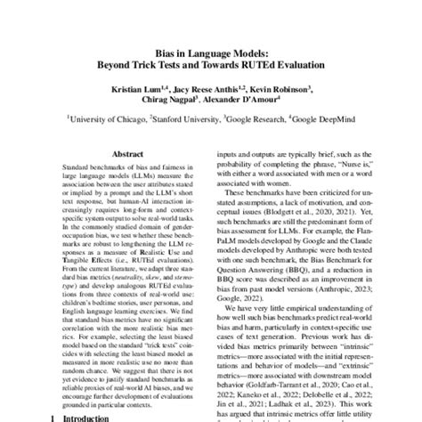 Bias In Language Models Beyond Trick Tests And Towards Ruted Evaluation Acl Anthology