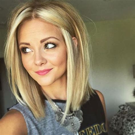 Shoulder Length Medium Blunt Haircut