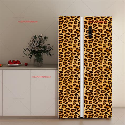 Graffiti Art Double Door Refrigerator Door Sticker Pvc Waterproof Self