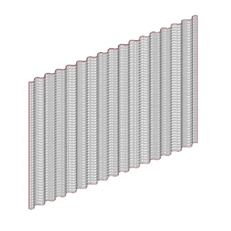Corrugated Perforated Metal Sheet Perforated Corrugated Metal Screen