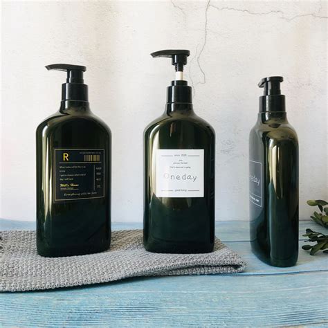 미니멀리스트 Ins 목욕 샴푸 비누 디스펜서 병 세련 된 북유럽 플라스틱 블랙 여행 휴대용 액체 프레스 스토리지 병 500ml Aliexpress