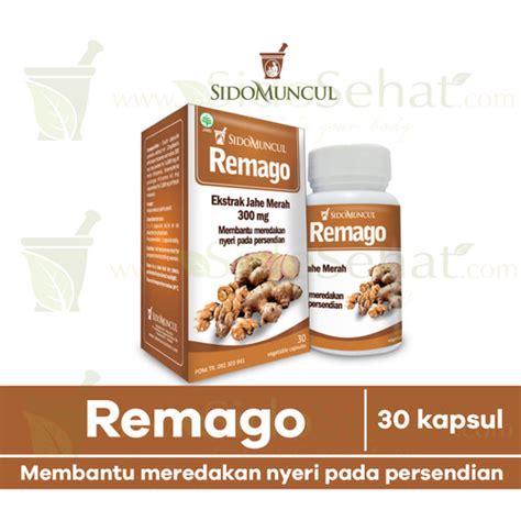 Jual Remago Sidomuncul Ekstrak Jahe Merah Meredakan Nyeri Pada Persendian Jakarta Selatan