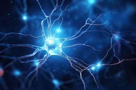 Premium Photo 3d Rendering Of Neuron Cell With Neurons And Nervous System Science Background3d