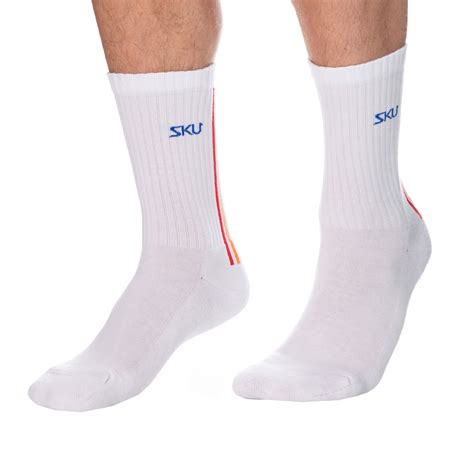 Sku Rainbow Sport Socks White Inderwear