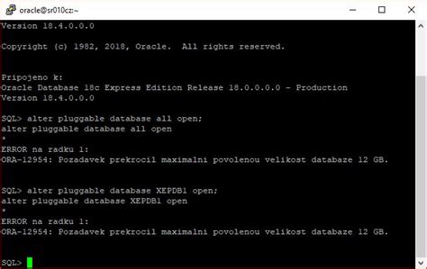 Error Ora While Opening Pdb Database Data Much Smaller Then Gb Oracle Forums