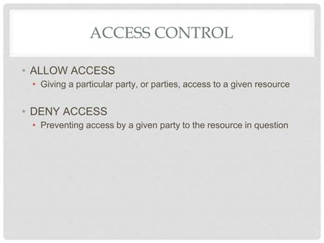 Data Security Authorization And Access Control PPTX