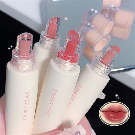Baorder 4 Pcs Hydrating Jelly Lip Glosslong Lasting Waterproof Non Stick Cup Lip