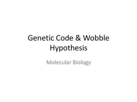 Second Genetic Code Overlapping And Split Genes Ppt
