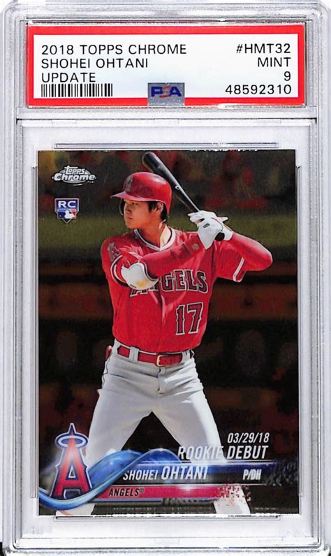 Lot 2018 Topps Chrome Update Shoei Ohtani Rookie Baseball Card Hmt32