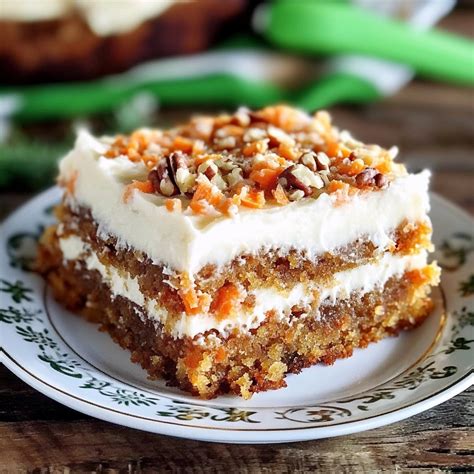 Carrot Cake Bars With Cream Cheese Frosting