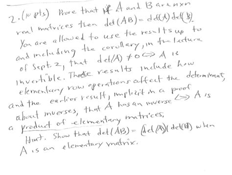 Solved 210pts Prove That If A And B Are N×n Real