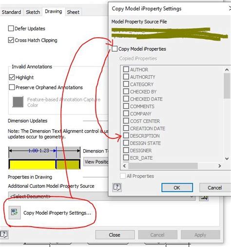 Solved Copy I Properties Model To Drawing Autodesk Community