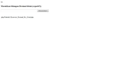Konversi Bilangan Decimal Ke Octal ~ My Adventure
