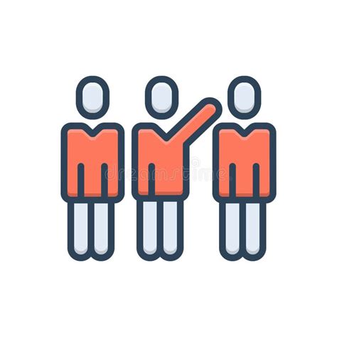 Color Illustration Icon For Willing Ready And Prepared Stock Vector