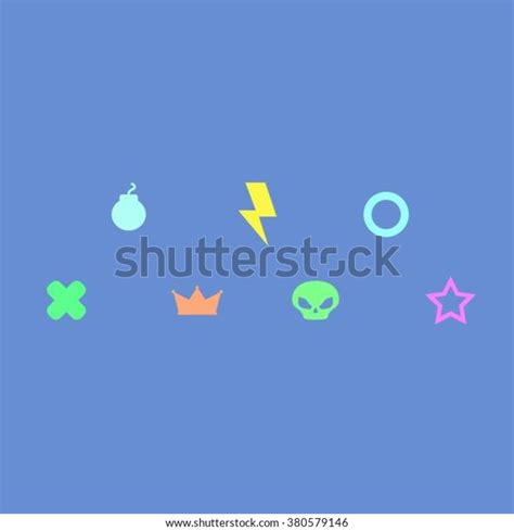 Elements Awesome Pattern Stock Vector Royalty Free 380579146