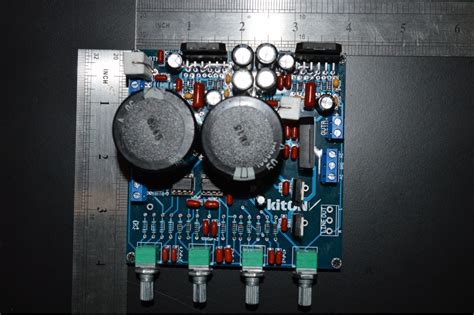LM3886 оригинал, стерео усилитель с темброблоком - Kit-Amp