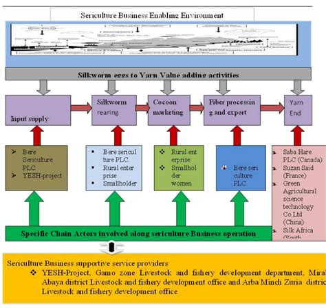 Figure 1 Sericulture Value Chain Analysis In Gamo Zone