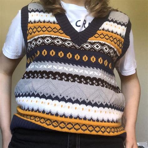 Fair Isle Tank Top 🧶 Brand New Only Worn Once No Depop
