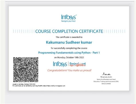 sudheer kumar on linkedin learned about python programming and get