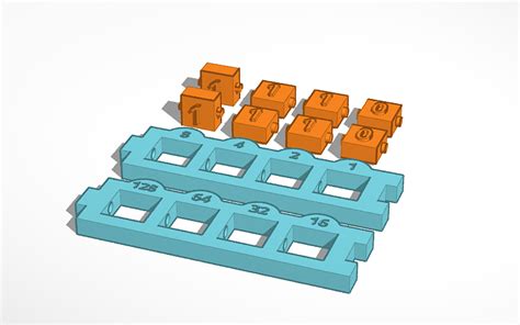 3d Design Calculadora Binaria 8 Bits Tinkercad