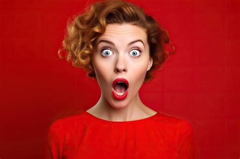 Premium Ai Image Woman Expressing Surprise And Shock Emotion With His