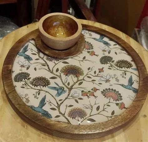 Serving Wooden Platter At Rs 420piece Wooden Platter In Sambhal Id
