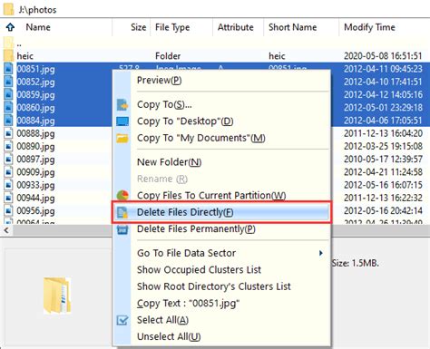 Force Delete Files DiskGenius