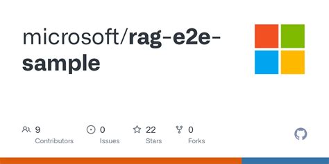 Github Microsoftrag E2e Sample