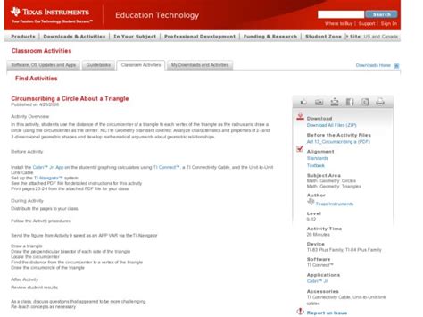Circumscribing A Circle About A Triangle Lesson Plan For 9th 12th Grade Lesson Planet