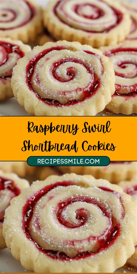 Raspberry Swirl Shortbread Cookies Recipes Smile
