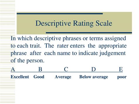 Ppt Rating Scales Powerpoint Presentation Free Download Id 6092758