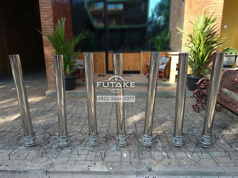 Bollard Trotoar Stainless Steel Pembatas Jalan 082229992299 Futake