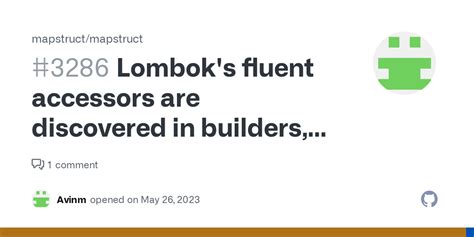 Lombok S Fluent Accessors Are Discovered In Builders But Not For
