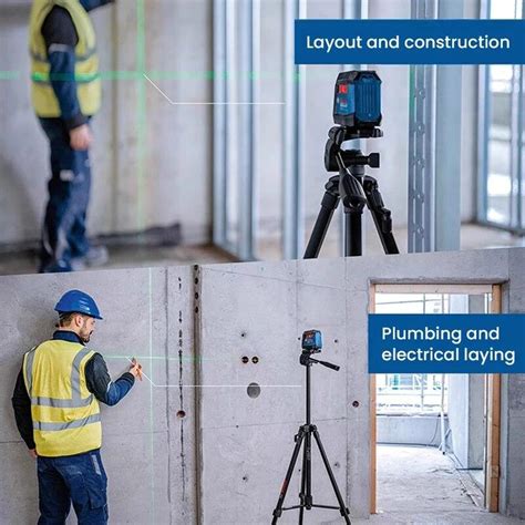Bosch Laser Level Green Gll 50g 2 Lines Level Ip55 15m Self Leveling Horizontal And Vertical Cross