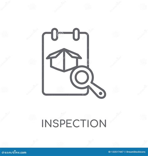 Inspection Linear Icon Vector Illustration 230340898