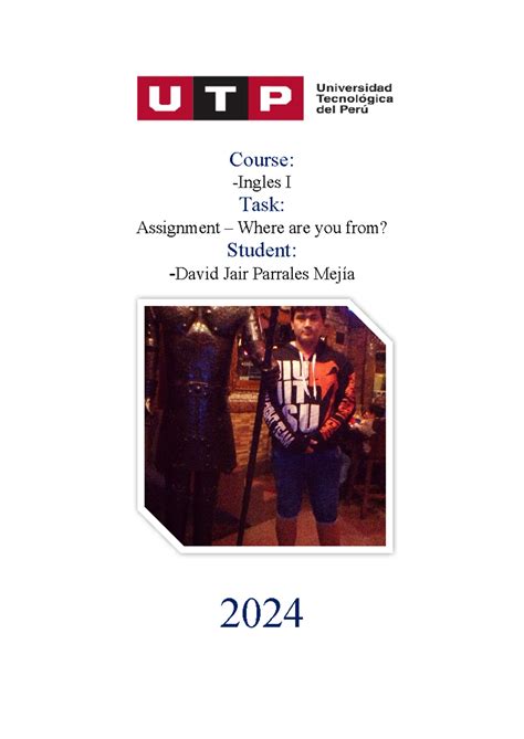 Week 02 Task Assignment Where Are You From Ingles I Course Ingles I Task Assignment