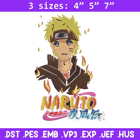 Naruto Poster Embroidery Design Naruto Embroidery Embroide Inspire