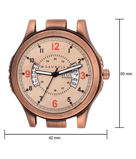 Laurels Brown Leather Analog Men Watch Buy Laurels Brown Leather