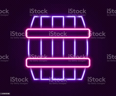 검은 색 배경에 고립 된 빛나는 네온 라인 나무 배럴 아이콘 알코올 배럴 음료 용기 맥주 위스키 와인을위한 나무 통 다채로운 개요 개념 벡터 0명에 대한 스톡 벡터 아트 및