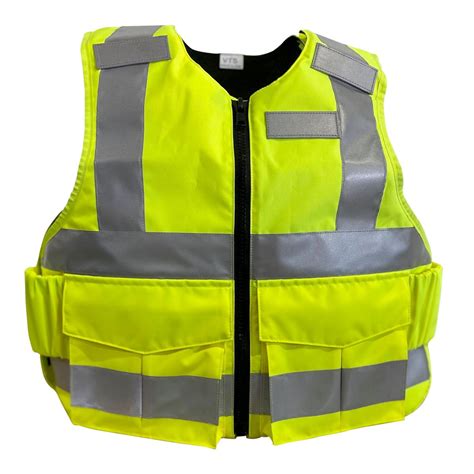 Ppss Overt Stab Resistant Vest Hi Viz Yellow Vts Custom Design Vest