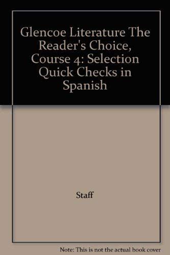 Glencoe Literature The Readers Choice Course 4 Selection Quick