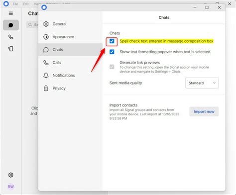 How to Enable or Disable Spell Check in Signal on Windows 11 - Geek Rewind