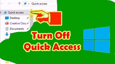How To Disable Quick Access In File Explorer On Windows 10 Youtube