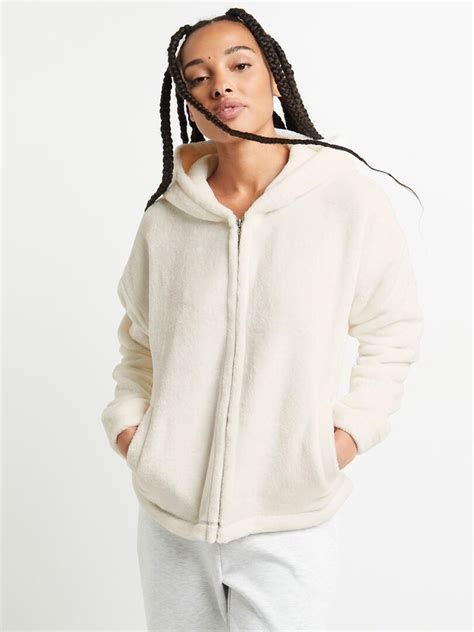 Veste Toudou Rougegorge Lingerie Blanc Kiabi Nu€