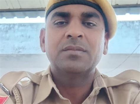 Trailer Coming At Speed Collided With Police Station Jawan Doing Duty